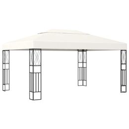 vidaXL Partyzelt Pavillon 3×4 m Creme Stoff