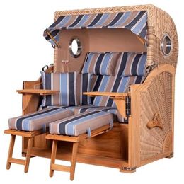 bene living Strandkorb Königssee 2,5-Sitzer Teak - PE shell - Modell 580, BxTxH:...