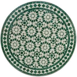 Casa Moro Gartentisch Mediterraner Gartentisch marokkanischer Mosaiktisch Ø 70 c...