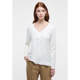 Shirtbluse Eterna "LOOSE FIT" Gr. 38, weiß (off, white) Damen Blusen