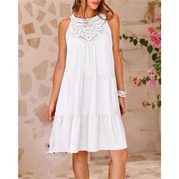 AFAZ New Trading UG A-Linien-Kleid Damen-Sommerkleid mit hohlem Neckholder Lässiges