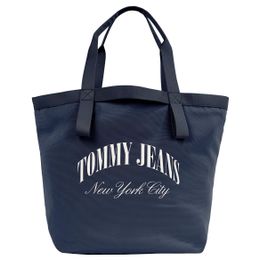 Shopper Tommy Jeans "TJW HOT SUMMER TOTE" Gr. B/H/T: 33 cm x 40 cm x 21 cm, blau (dark night navy) Damen Taschen Handtaschen