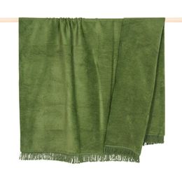 Wohndecke Pad "SYDNEY" Wohndecken Gr. B/L: 150 cm x 200 cm, grün (dark green) Decken