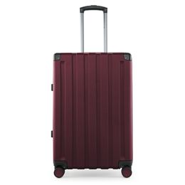 Hartschalen-Trolley Hauptstadtkoffer "Q-Damm - Mittelgroßer Koffer, TSA, Schwarz" Gr. B/H/T: 45,5 cm x 68 cm x 27 cm 71 l, rot (burgund) Koffer Hartschalenkoffer