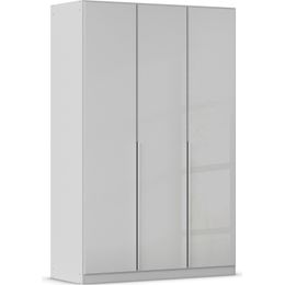 Drehtürenschrank Rauch "Kleiderschrank Kleiderschränke Schrank Garderobe AGORDO mit Glasfront" Schränke Gr. B/H/T: 136 cm x 210 cm x 54 cm, 3 St., grau (seidengrau) Drehtürenschränke