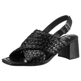 Sandalette Ara "BRIGHTON" Gr. 6,5, schwarz Damen Schuhe Sandaletten