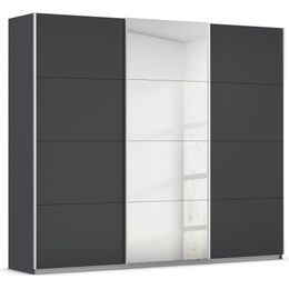 Schwebetürenschrank Rauch "Kleiderschrank Schrank Garderobe AGORDO mit Dekor- oder Hochglanzfront" Schränke Gr. B/H/T: 271 cm x 229 cm x 62 cm, 3 St., grau (graumetallic) Schwebetürenschränke und Schiebetürenschränke Bestseller