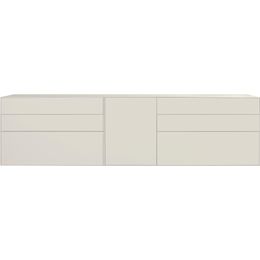 Sideboard LeGer Home by Lena Gercke "Essentials" Sideboards Gr. B/H/T: 279 cm x 74 cm x 42 cm, 6, grau (warmgrau) Sideboards