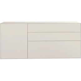 Sideboard LeGer Home by Lena Gercke "Essentials" Sideboards Gr. B/H/T: 167 cm x 74 cm x 42 cm, 3, grau (warmgrau) Sideboards