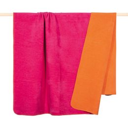 Wohndecke Pad "HOBART" Wohndecken Gr. B/L: 150 cm x 200 cm, pink Decken