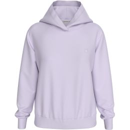 Kapuzensweatshirt Calvin Klein Jeans "CK EMBRO BADGE REGULAR HOODIE" Gr. S (36), lila (pastel lilac) Damen Sweatshirts