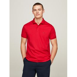 Poloshirt Tommy Hilfiger "LIQUID COTTON ESSENTIAL REG POLO" Gr. M, rot (primary red) Herren Shirts Kurzarm Bestseller