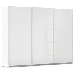 Schwebetürenschrank Rauch "Kleiderschrank Schrank Garderobe AGORDO mit Dekor- oder Hochglanzfront" Schränke Gr. B/H/T: 271 cm x 210 cm x 62 cm, 3 St., weiß (alpinweiß, hochglanz weiß) Schwebetürenschränke und Schiebetürenschränke