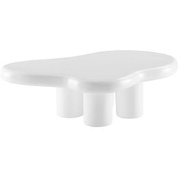 Couchtisch Salesfever Tische Gr. B/H/T: 123 cm x 35 cm x 89 cm, weiß (weiß, weiß, weiß) Salesfever
