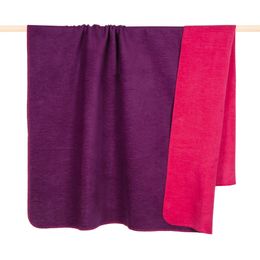 Wohndecke Pad "HOBART" Wohndecken Gr. B/L: 150 cm x 200 cm, lila (violet) Decken