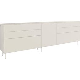 Sideboard LeGer Home by Lena Gercke "Essentials" Sideboards Gr. B/H/T: 279 cm x 90 cm x 42 cm, 6, grau (warmgrau) Sideboards