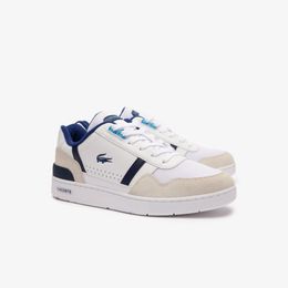Sneaker Lacoste "T-CLIP 124 5 SMA" Gr. 42,5, blau (wht, blu) Schuhe Schnürhalbschuhe