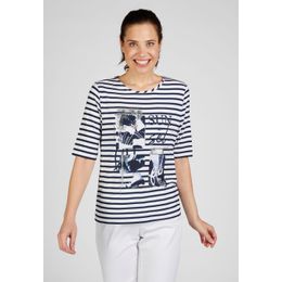 T-Shirt Rabe Gr. 38, blau (pazifik) Damen Shirts Jersey