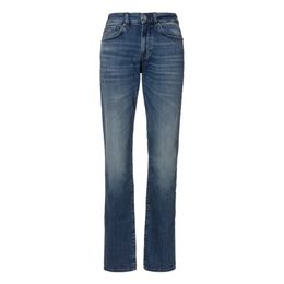 Regular-fit-Jeans BOSS Orange "Maine BC-P" Gr. 33, Länge 32, blau (418_navy) Herren Jeans