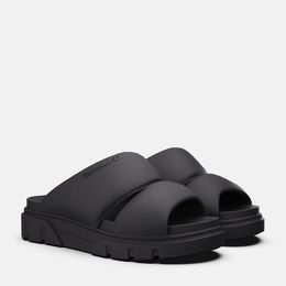 Sandale Timberland "Greyfield Sandal SLIDE SANDAL" Gr. 39,5 (8,5), blk knit Schuhe