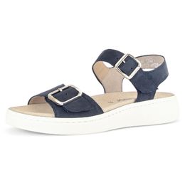 Keilsandalette Gabor Gr. 37, blau (dunkelblau) Damen Schuhe Sandalen