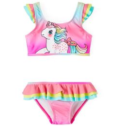 name it® My Little Pony Bikini, Rüschen, für Kinder, pink, 86/92