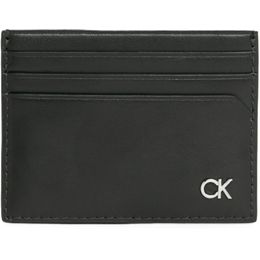 Calvin Klein Kreditkartenetui, Emblem, Leder, für Herren, schwarz