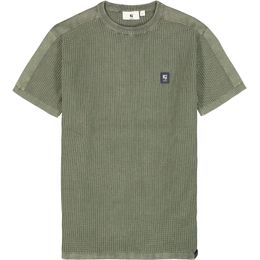 Garcia T-Shirt, Baumwolle, Logo-Patch, für Herren, grün, XL