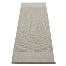 Pappelina - Edit Teppich, 70 x 200 cm, charcoal / warm grey / stone metallic