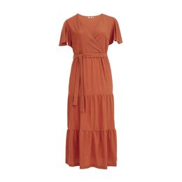 WE Fashion Kleid Damen Gr&ouml;&szlig;e 46 orange Winterkleid