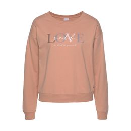 Lascana Sweatshirt Damen Gr&ouml;&szlig;e XS rauchblau / schoko / apricot / rosa