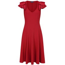HotSquash Kleid Damen Gr&ouml;&szlig;e 46 rot Winterkleid