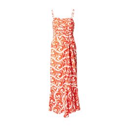 Derhy Kleid Damen Gr&ouml;&szlig;e 36 orange / offwhite Winterkleid