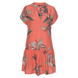 s.Oliver Shirt Dress female size 46 Green / Coral