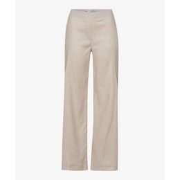 Leinenhose RAPHAELA BY Brax "Style PAM FLARED" Gr. 44, Normalgrößen, beige Damen Hosen Leinenhosen