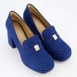 TK Maxx Dunkelblaue Absatzschuhe im Loafer-Stil