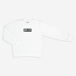 TK Maxx Weißes Sweatshirt mit schwarzem Logodruck