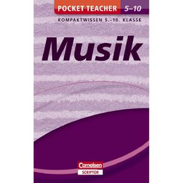 Pocket Teacher Musik 5.-10. Klasse - Holger Mittelstädt, Kartoniert (TB)