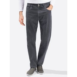 5-Pocket-Jeans Gr. 30, Unterbauchgrößen, grau Herren Jeans Hosen