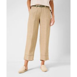 Culotte Brax "Style MAINE S" Gr. 42K (21), Kurzgrößen, beige (sand) Damen Hosen Culottes Hosenröcke
