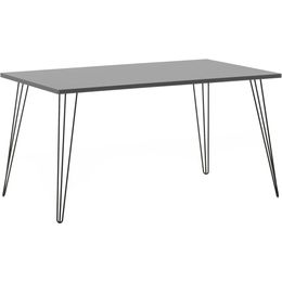 Ablagetisch Schildmeyer "Fynn" Tische Gr. B/H/T: 140,0 cm x 74,0 cm x 80,0 cm, grau (platingrau, schwarz, 80,0) Beistelltische