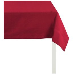 Tischdecke Apelt "4362 Rips - UNI" Tischdecken Gr. B/L: 140 cm x 250 cm, 1 St., rechteckig, rot (bordeau) Tischdecken