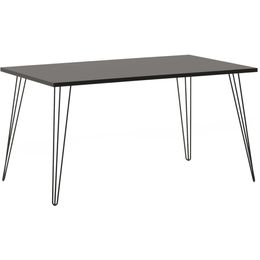 Ablagetisch Schildmeyer "Fynn" Tische Gr. B/H/T: 140,0 cm x 74,0 cm x 80,0 cm, grau (basaltgrau, schwarz, 80,0) Beistelltische