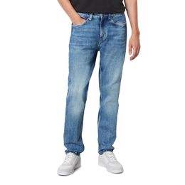 Marc O'Polo Slim-fit-Jeans MARC O'POLO DENIM "aus Bio-Baumwoll-Mix" Gr. 28 32, Länge 32, blau Herren Jeans Tapered-Jeans