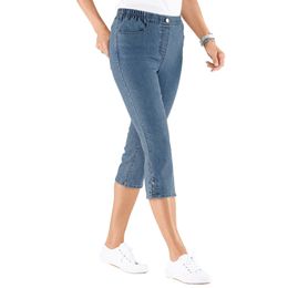 Caprijeans Classic Basics Gr. 54, Normalgrößen, blau (blue, bleached) Damen Jeans Hosen