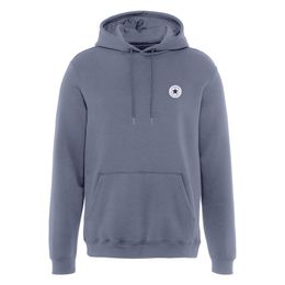 Kapuzensweatshirt Converse "Converse GO-TO CHUCK TAYLOR PATCH PULLOVER HOODIE" Gr. M, thunder daze Herren Sweatshirts