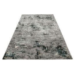 Teppich Esprit "Vintage Feels" Teppiche Gr. B/L: 133 cm x 200 cm, 12 mm, 1 St., grau (grau, blau) Esszimmerteppiche