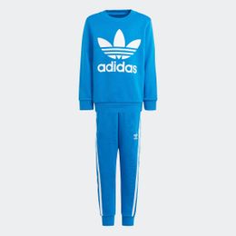 Trainingsanzug adidas originals "ADICOLOR SET" Gr. 116, blau (bluebird) Kinder Sportanzüge Trainingsanzüge