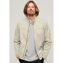 Outdoorjacke Superdry "SD-CLASSIC HARRINGTON" Gr. L, grau (london fog grey) Herren Jacken Outdoorjacken