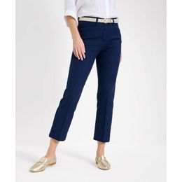 Caprihose RAPHAELA BY Brax "Style LORELLA KICK" Gr. 42K (21), Kurzgrößen, blau (navy) Damen Hosen Caprihosen 3/4